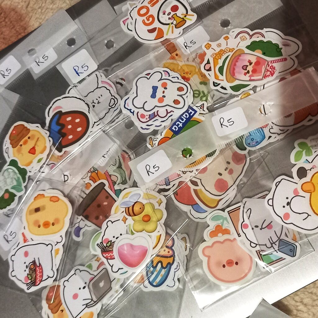 Kawaii Sticker Packs - Purple Heart