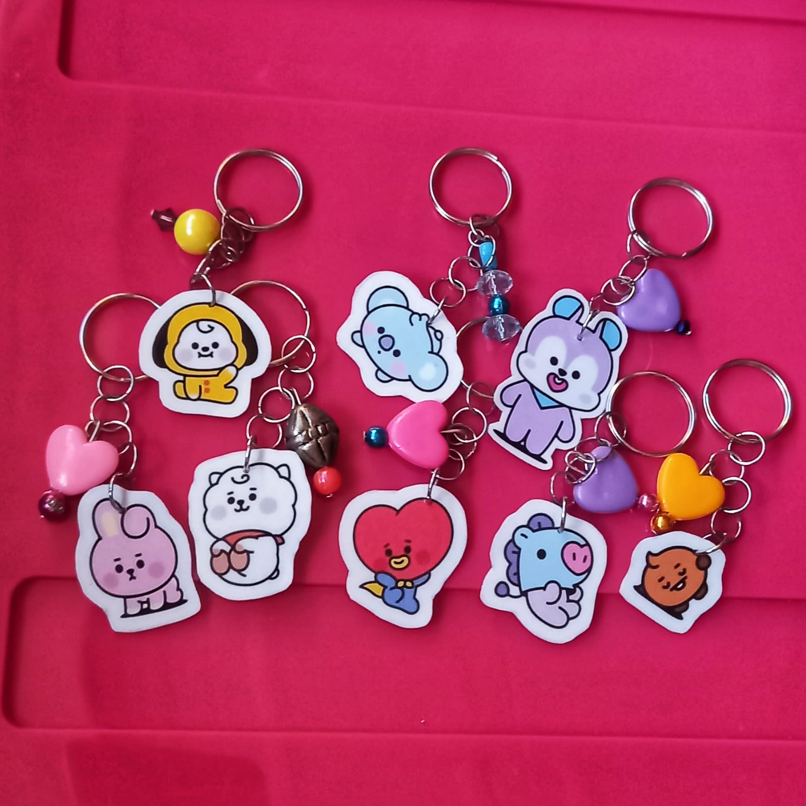 BT21 Keychains - Purple Heart